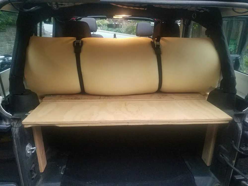 How to Build a Sleeping Platform in a Jeep Wrangler JKU — Adventures Kotli