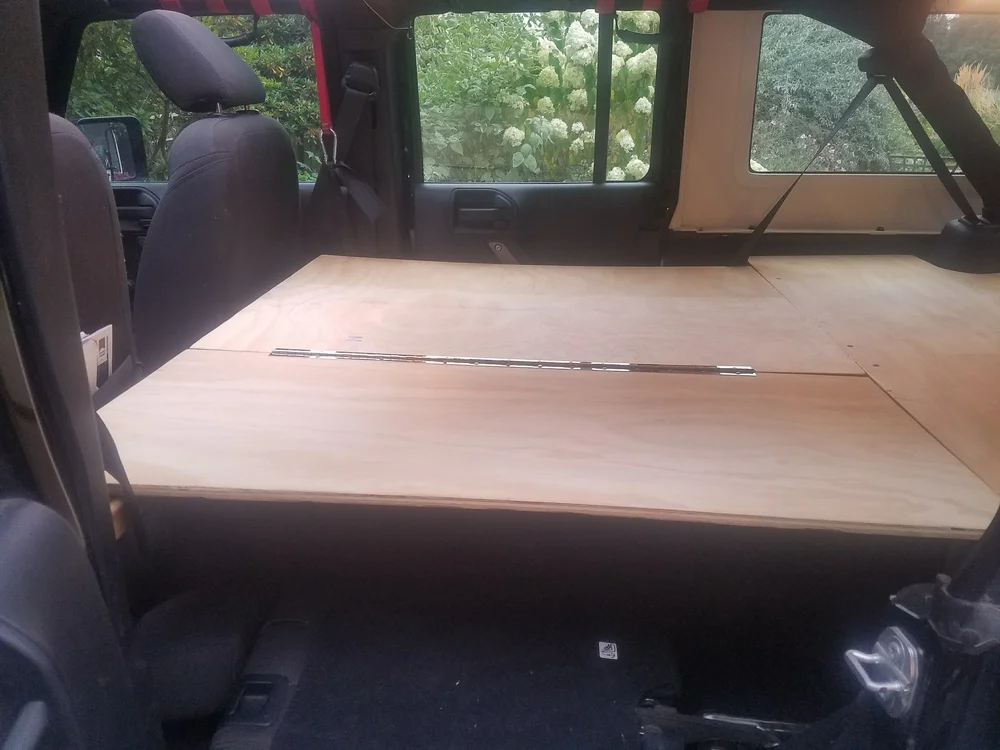 How to Build a Sleeping Platform in a Jeep Wrangler JKU — Adventures Kotli
