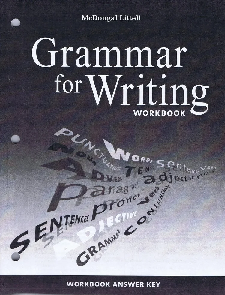 McDougal Littell Literature: Grammar for Writing Workbook and Answer ...
