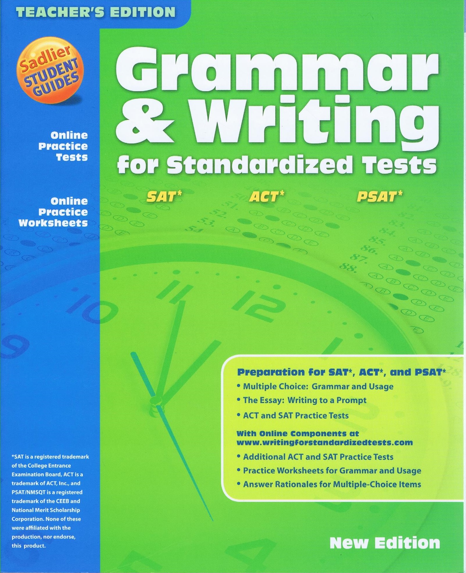 Sadlier Grammar and Writing for Standardized Tests SAT/ACT/PSAT ...