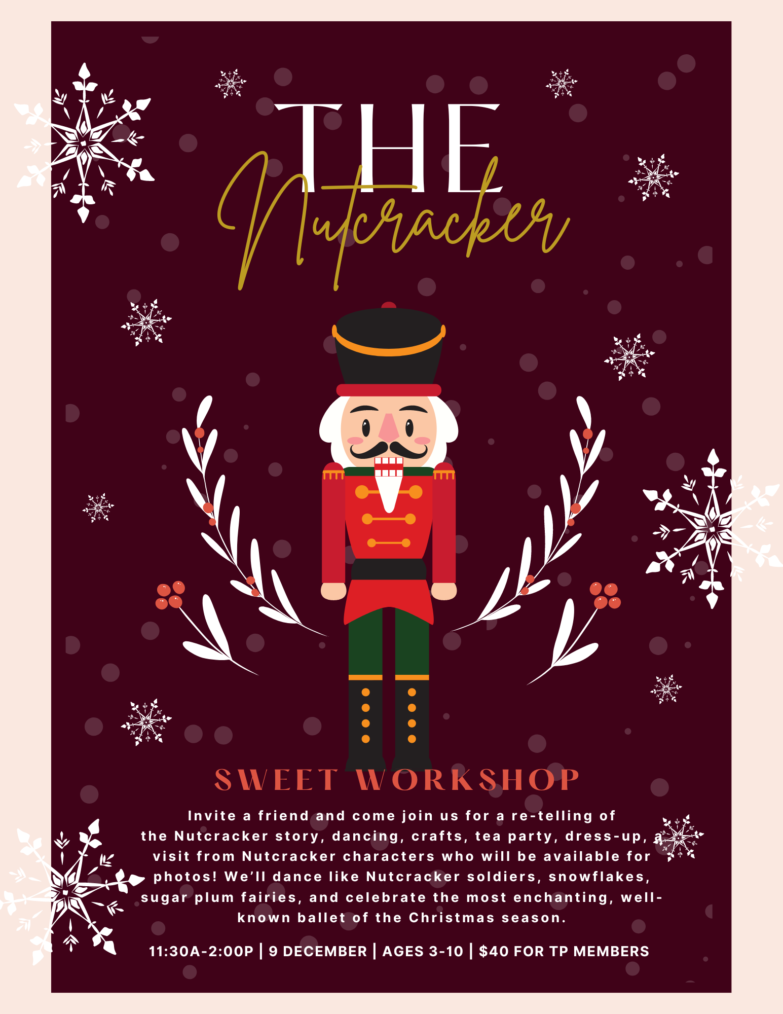 Nutcracker Sweet Workshop — Turning Pointe