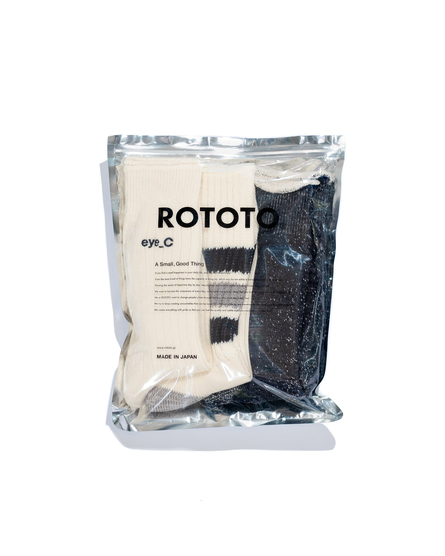 COLLABORATION | eye_C x ROTOTO Triple Pack 'Navy' — eye_C