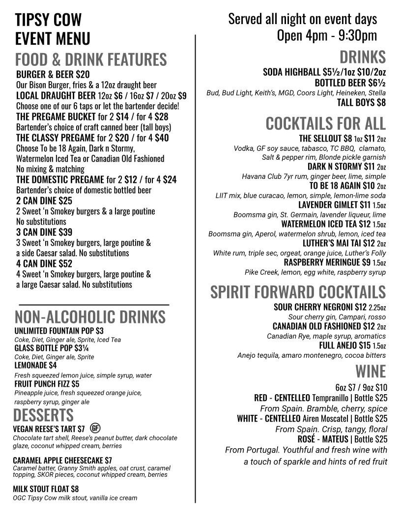 Daily Deals — Tipsy Cow