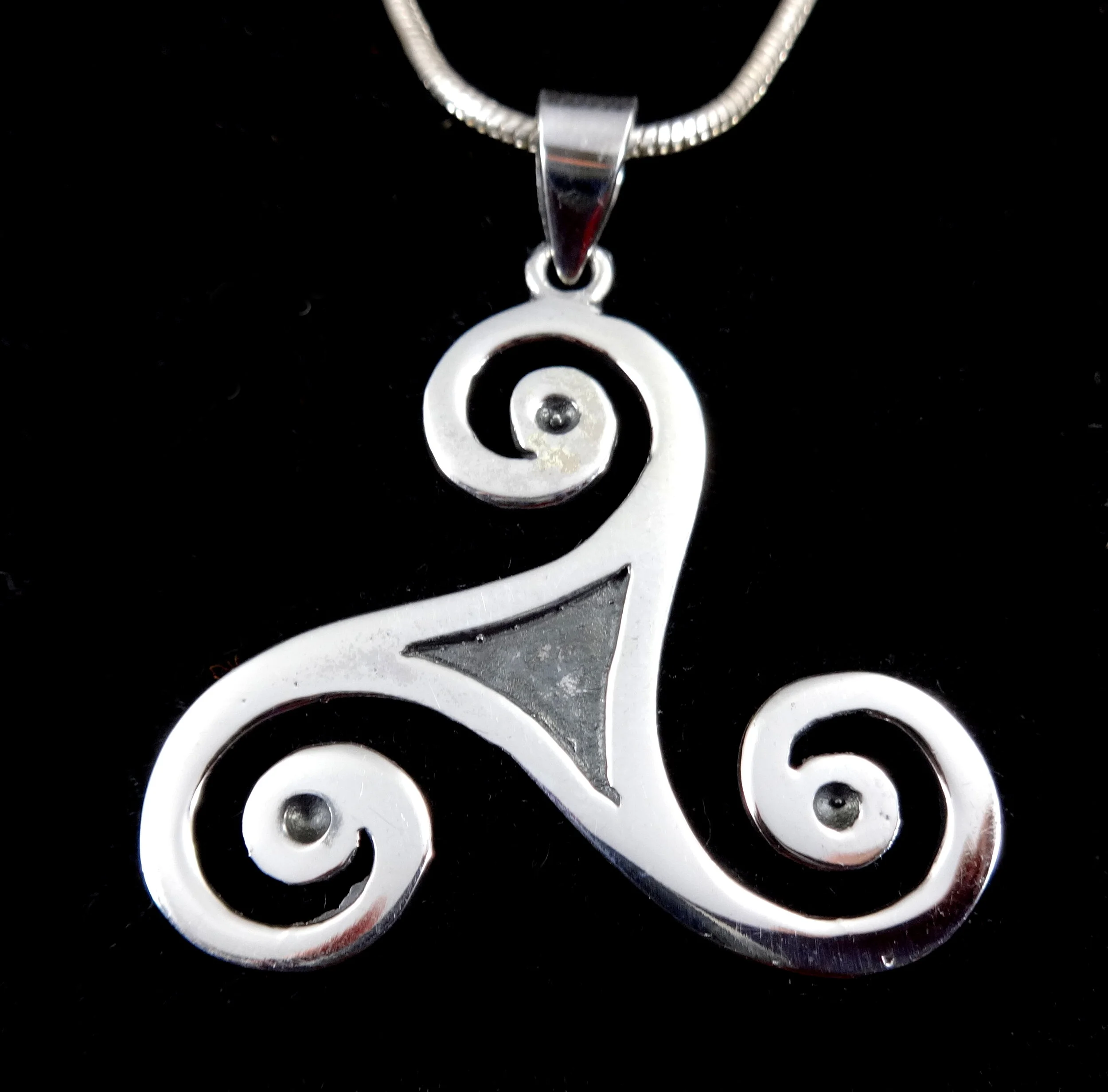 Sterling Silver Celtic Triskelion Triple Spiral Pendant — Renegade Jewelry