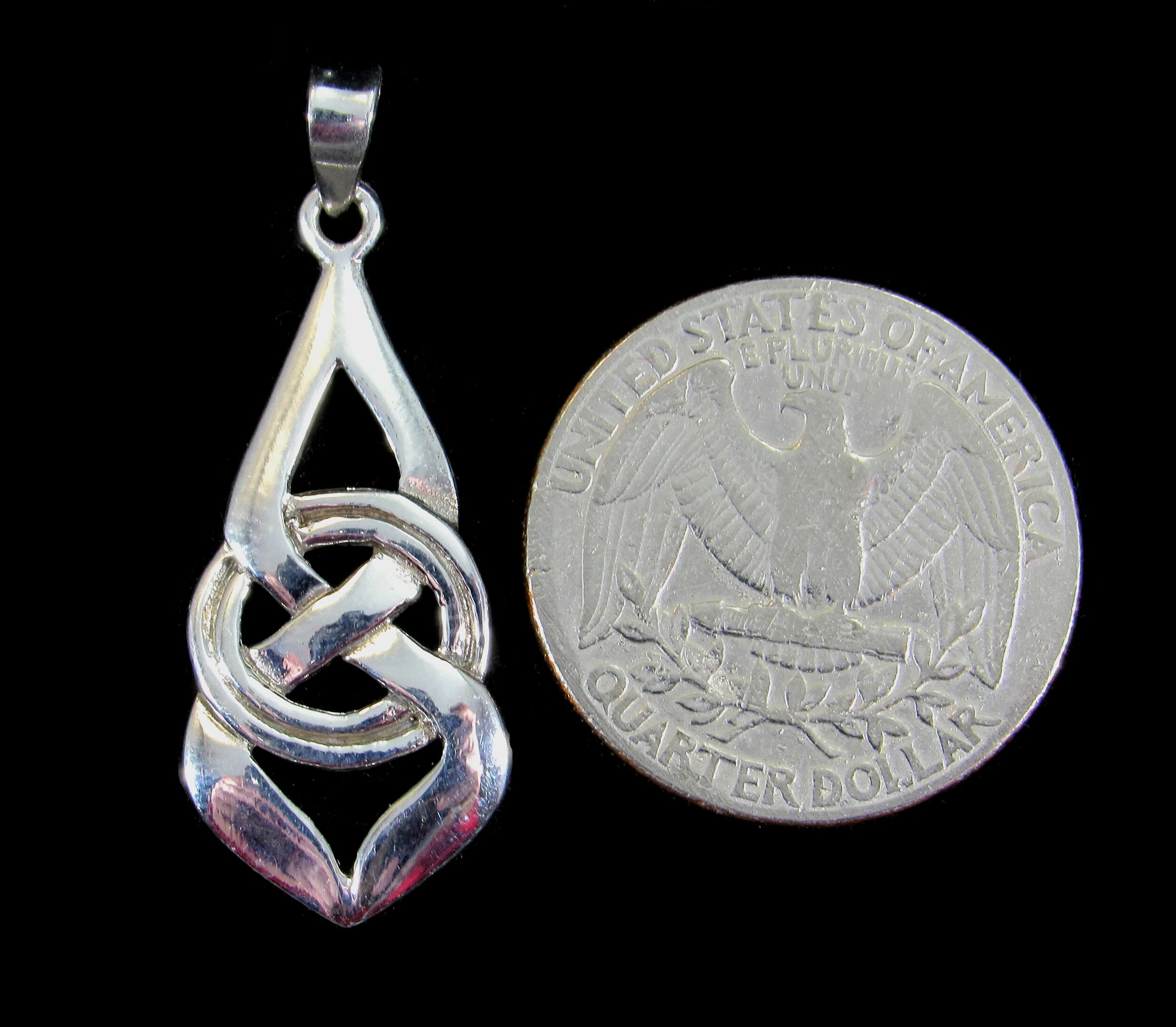 Sterling Silver Celtic Double Infinity Knot Pendant — Renegade Jewelry