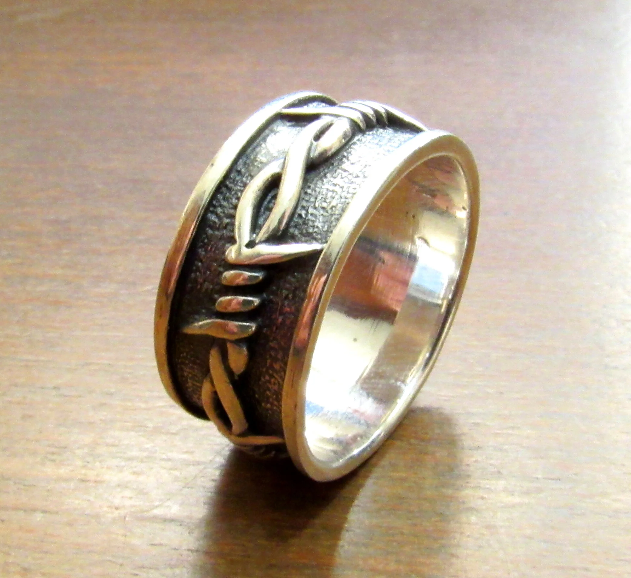 Sterling Silver Men's Barbed Wire Ring — Renegade Jewelry