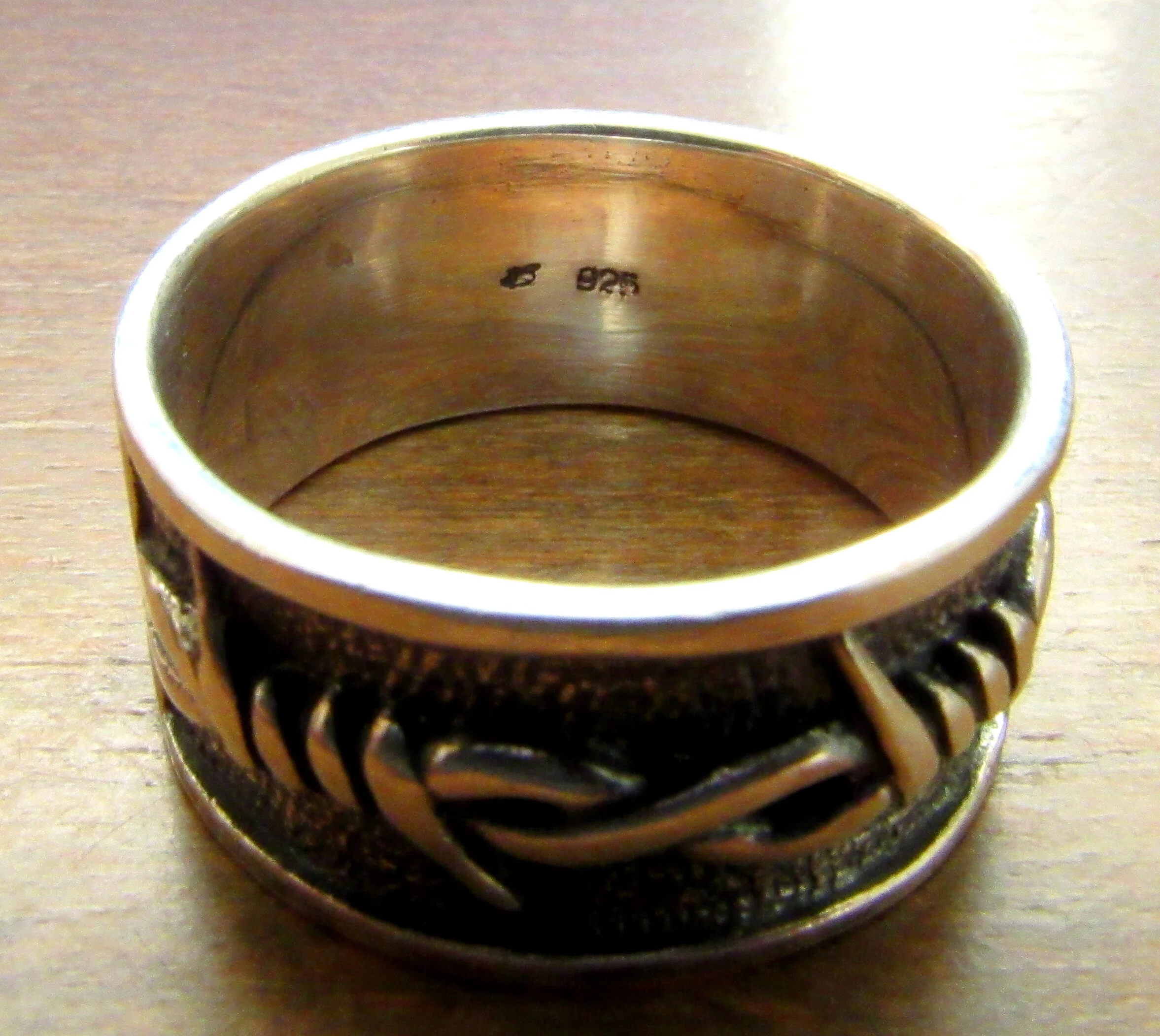 Sterling Silver Men's Barbed Wire Ring — Renegade Jewelry