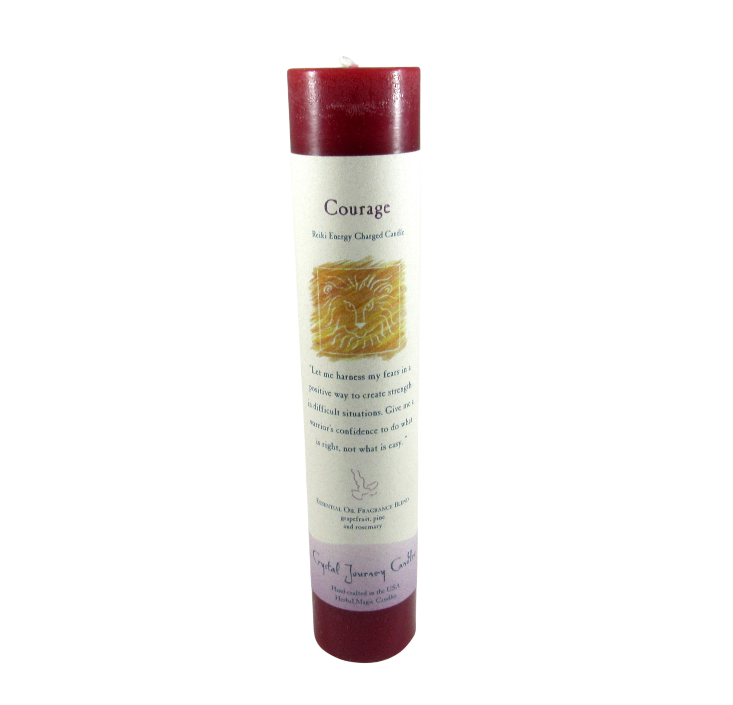 Crystal Journey Herbal Magic Reiki Charged 7" Pillar Candle Hand Poured ...