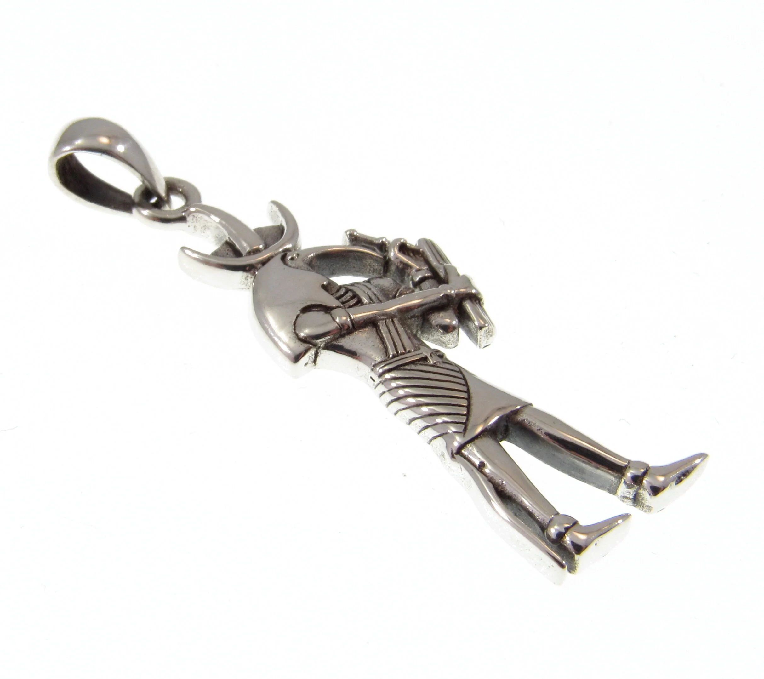Sterling Silver Egyptian God Thoth Pendant — Renegade Jewelry