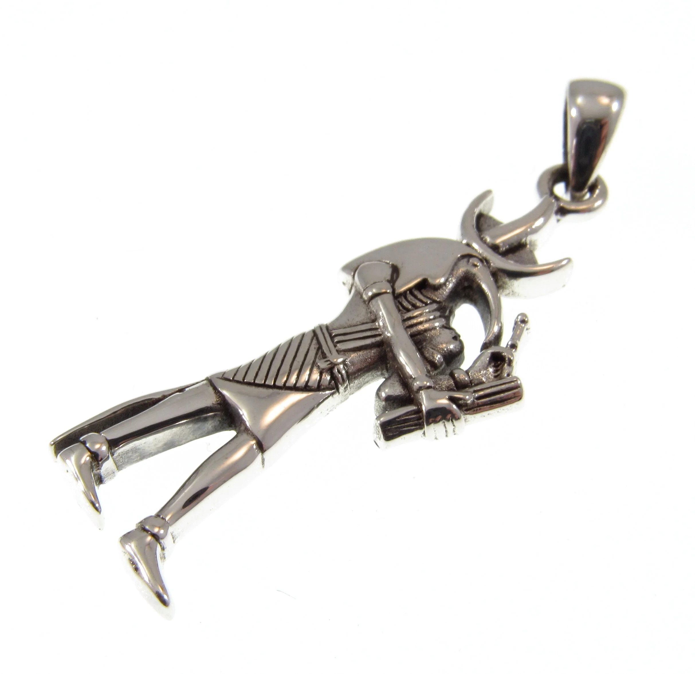 Sterling Silver Egyptian God Thoth Pendant — Renegade Jewelry