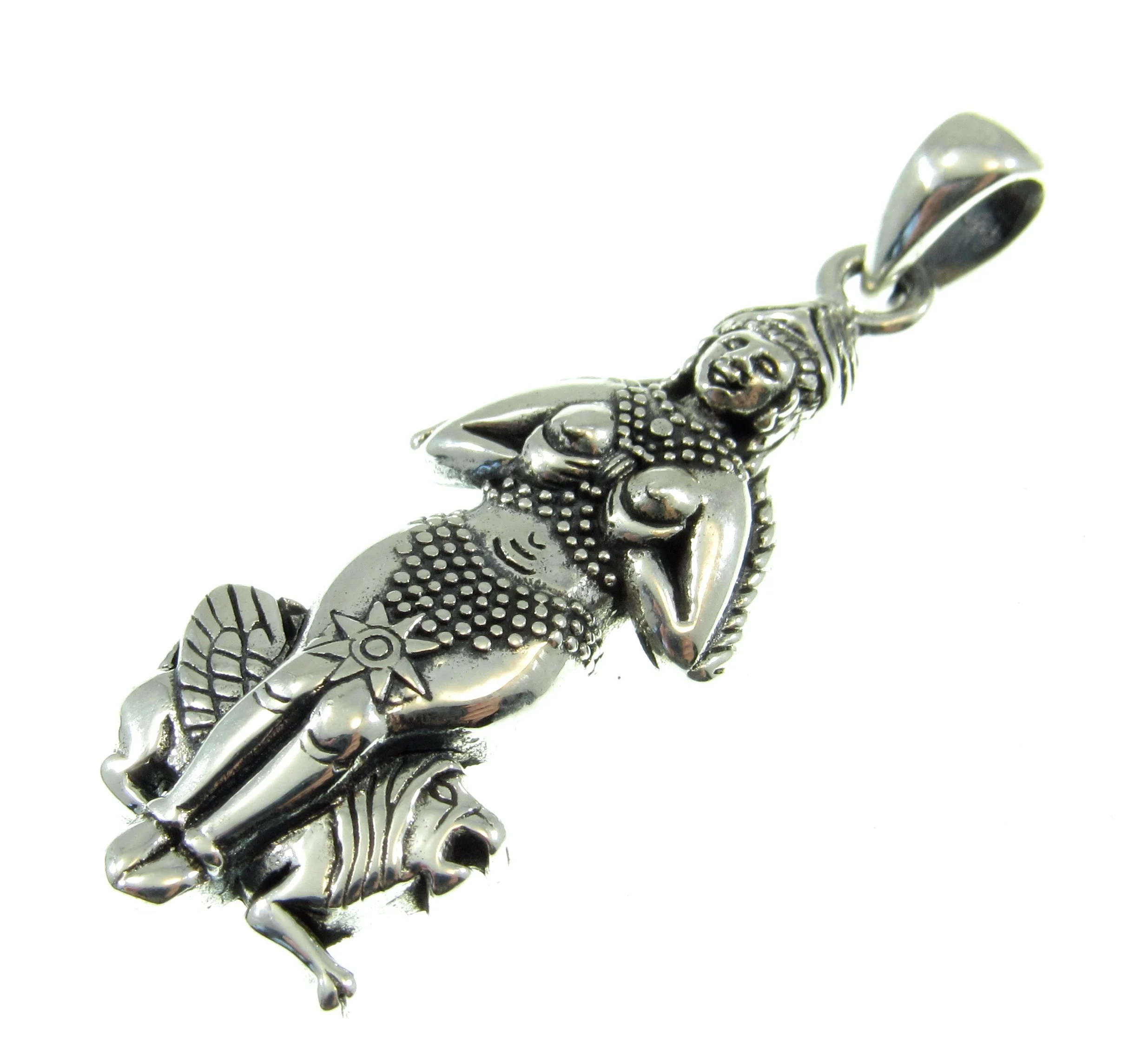 Sterling Silver Inanna/Ishtar Goddess Pendant by Oberon Zell — Renegade ...