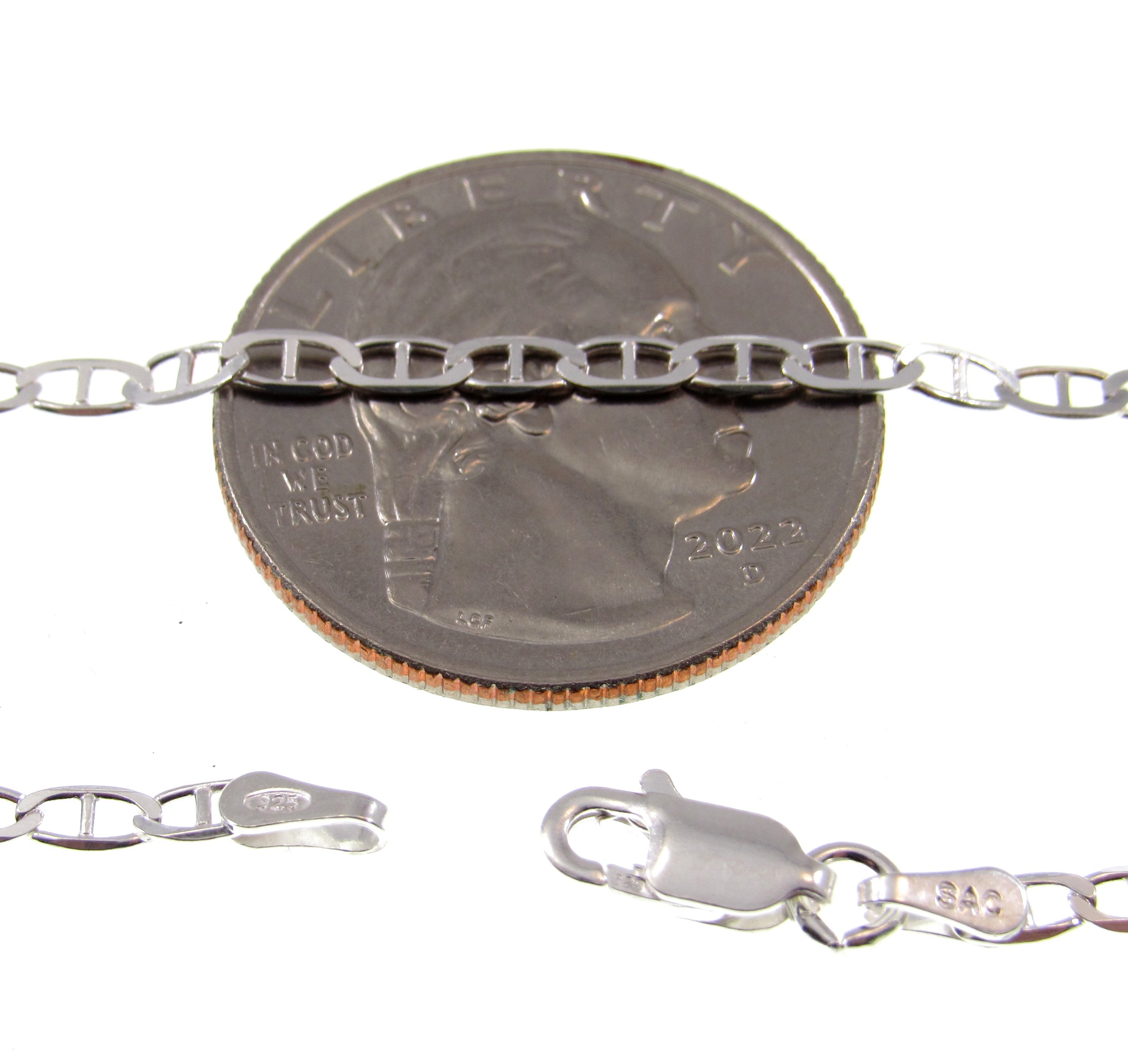 2.6MM Sterling Silver Italian Mariner / Marina Chain — Renegade Jewelry