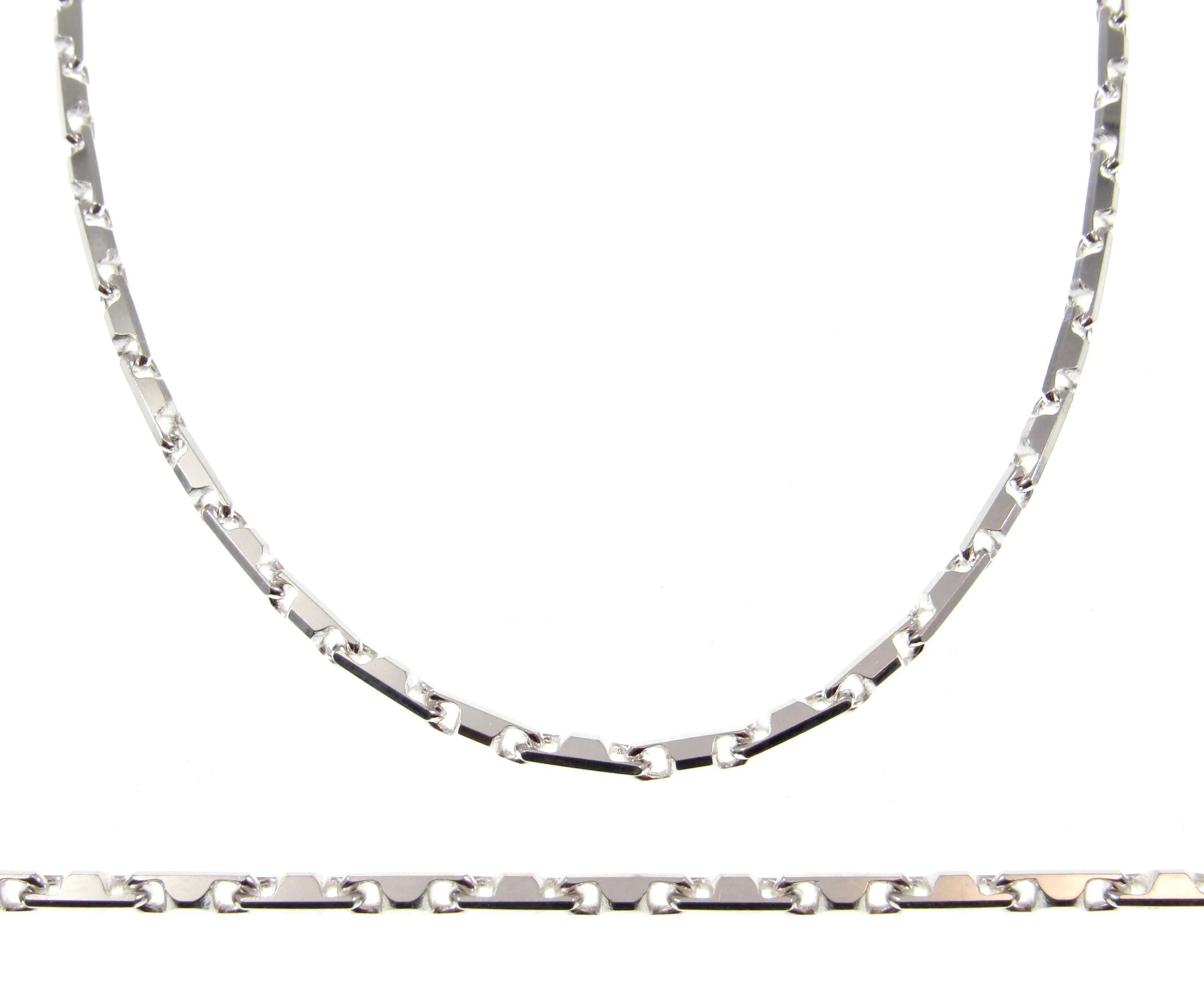 3.2MM HESHE 12 Gauge Sterling Silver Italian Heshe Link Chain ...