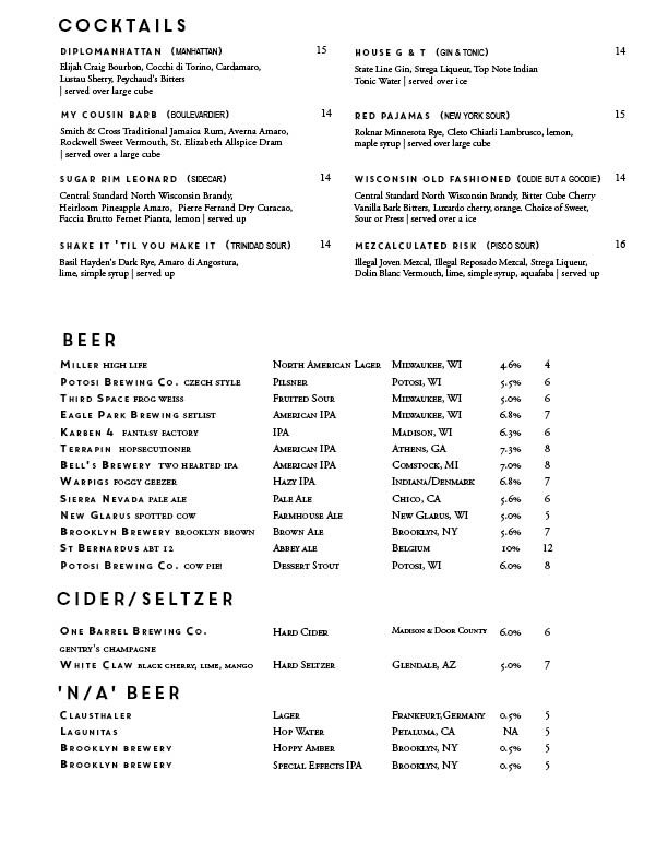 Menu — The Diplomat