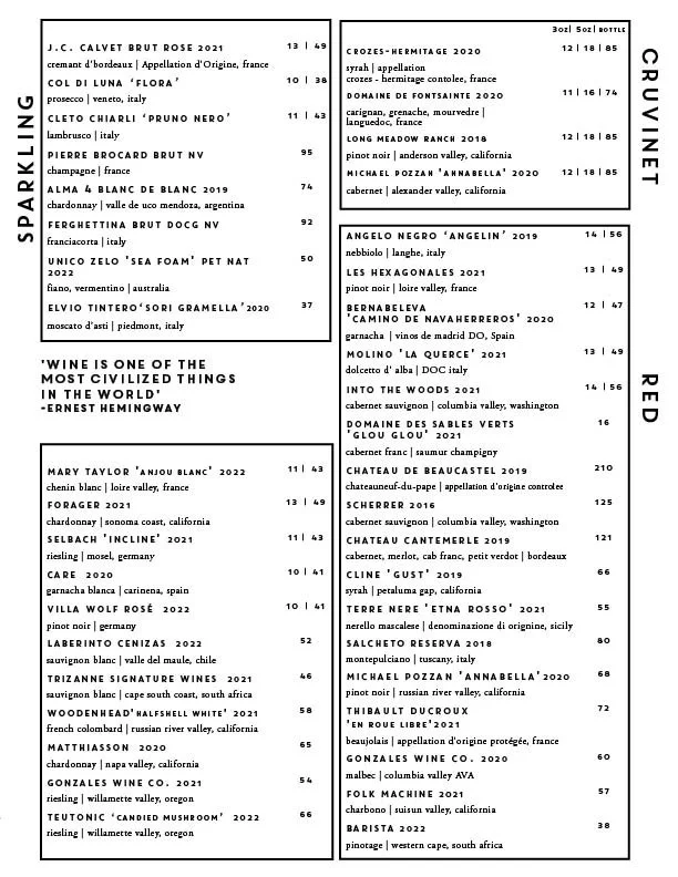 Menu — The Diplomat