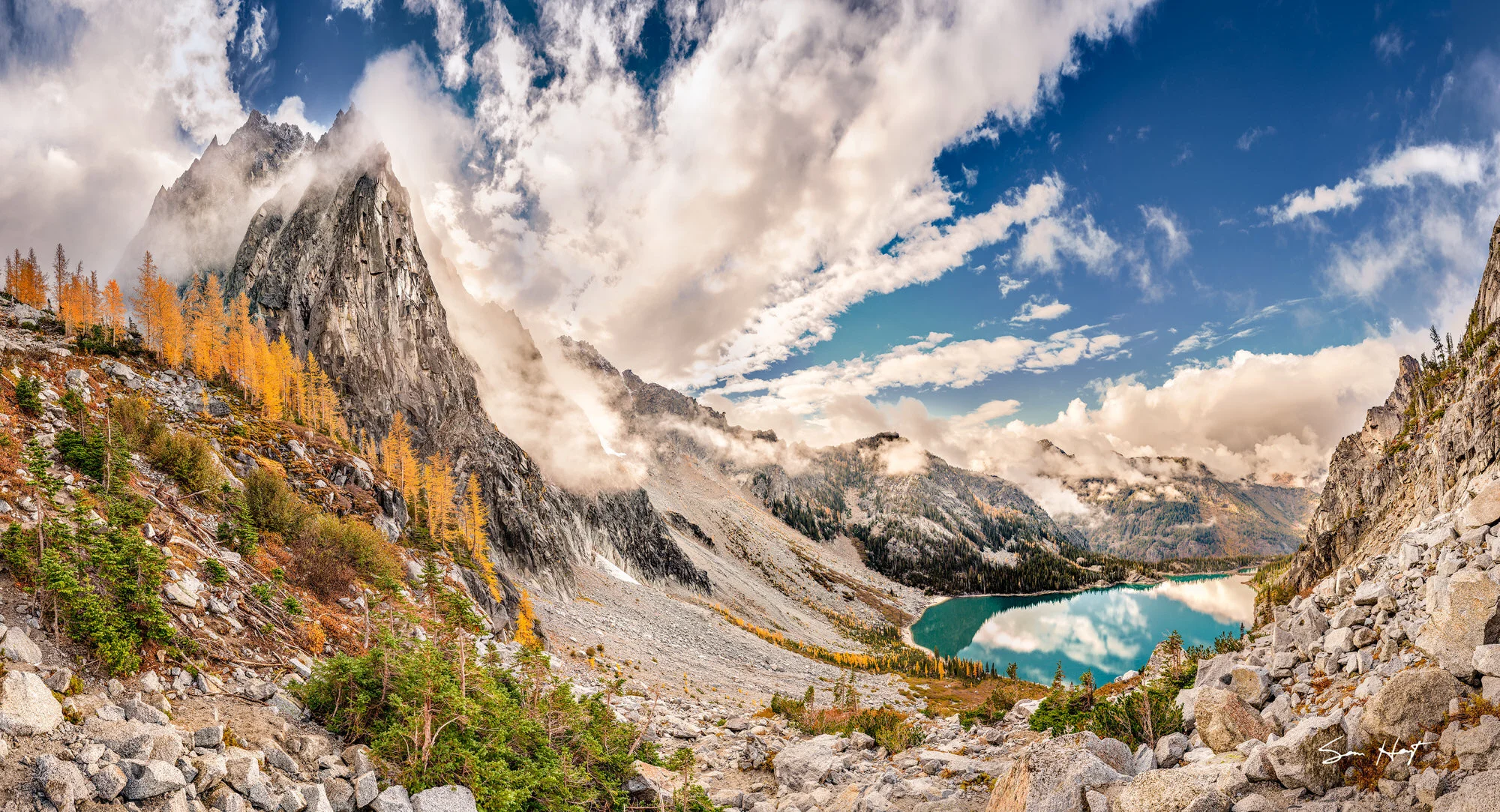 Aasgard Pass and Dragontail Peak (desktop) — Sean Hoyt - Landscape Art ...