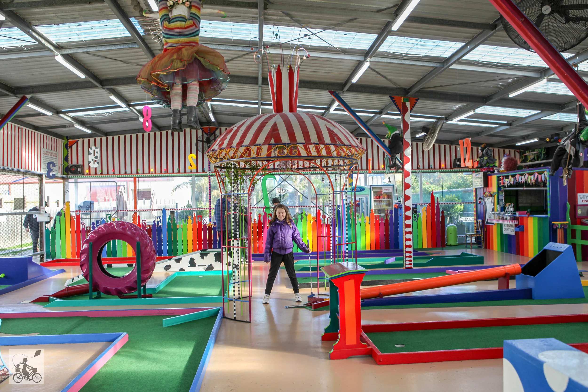 Miniature Golf Clown Face