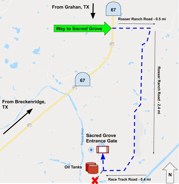 Directions to Sacred Grove — The Blossom Foundation