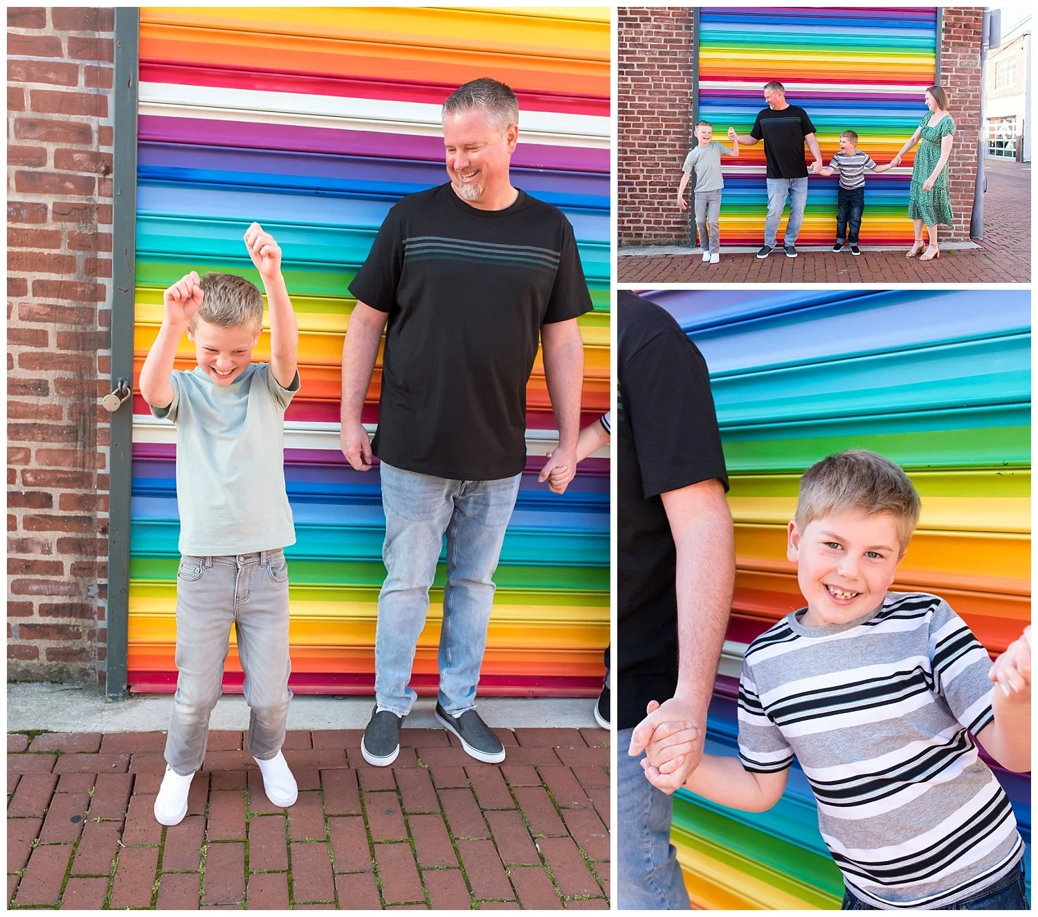 Colorful Family Photos in Blagden Alley DC — Tabitha Maegan Photography