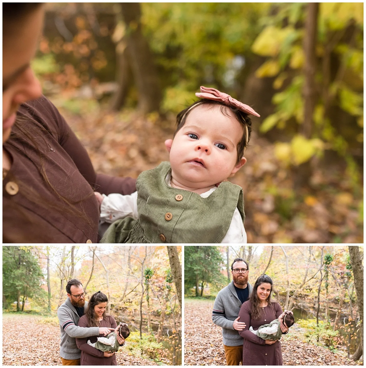 Outdoor Fall Newborn Family Session | Rock Creek Park — Tabitha Maegan ...