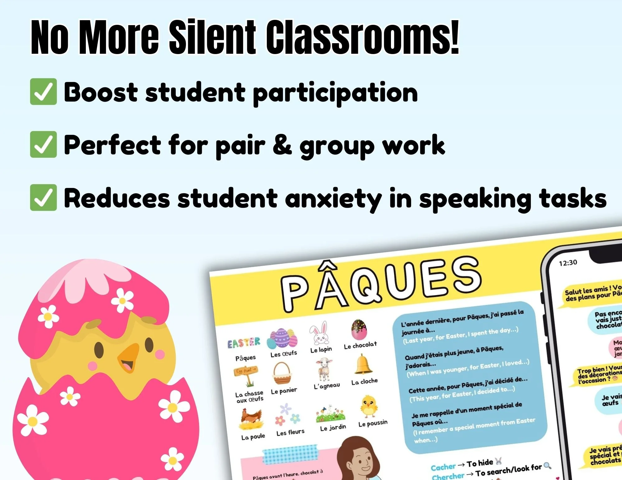 Engaging French Easter Activities for Your Classroom | Pâques Lesson ...