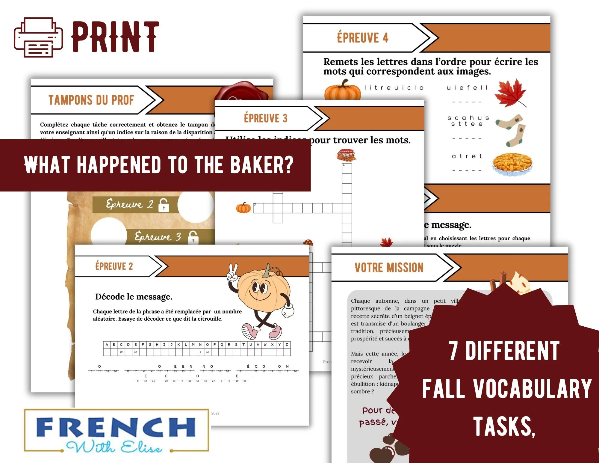 October Vocabulary Boost: Engaging French Class Activities for Fall ...