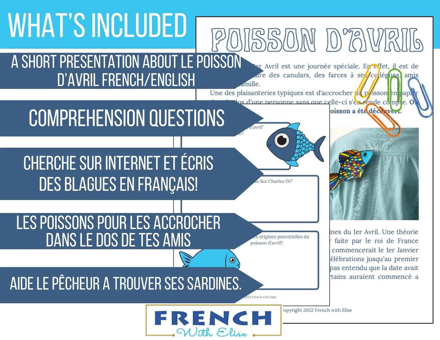 Poisson d'Avril: Celebrating April Fools' Day in the French Classroom ...