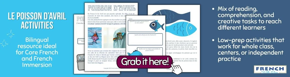 5 Fun Poisson d’Avril Activities for French Class (French April Fool’s ...