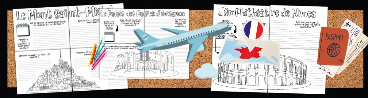 Discover French Culture: Collaborative Posters of Famous Landmarks in ...