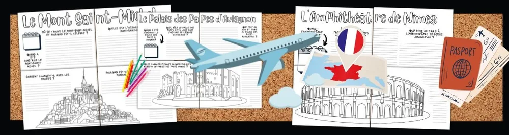 Discover French Culture: Collaborative Posters of Famous Landmarks in ...