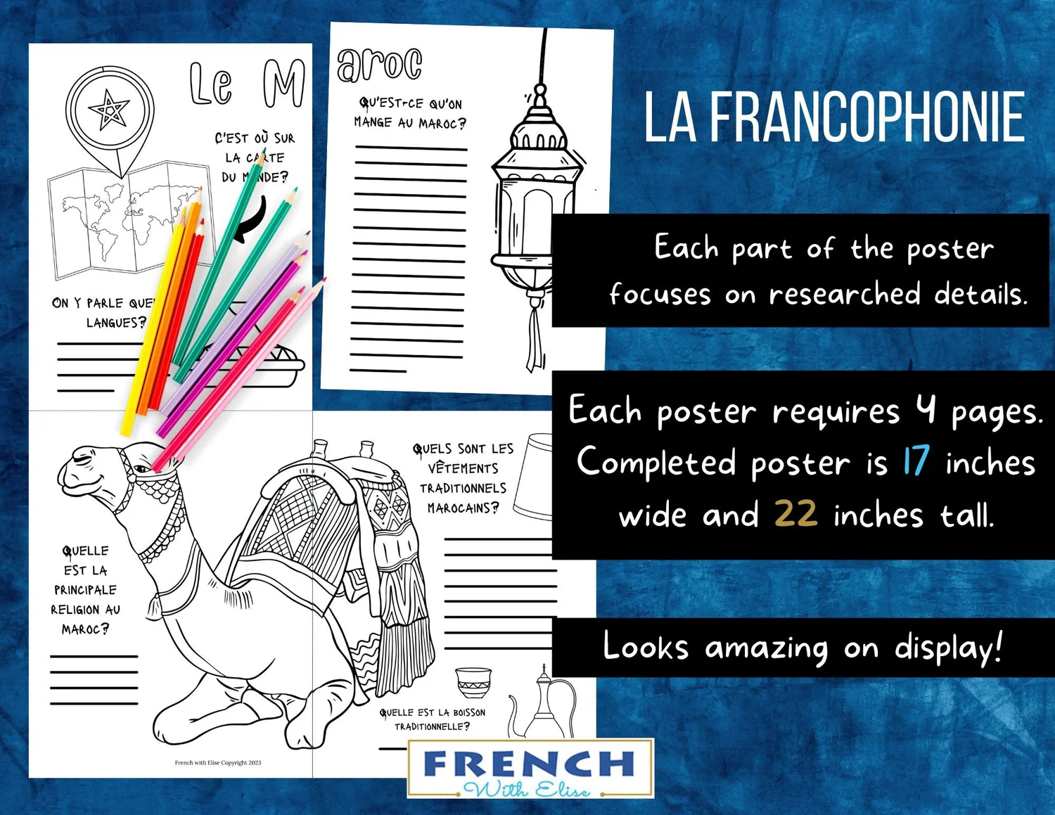 Unlocking La Francophonie: A Must-Have Interactive Poster Project for ...
