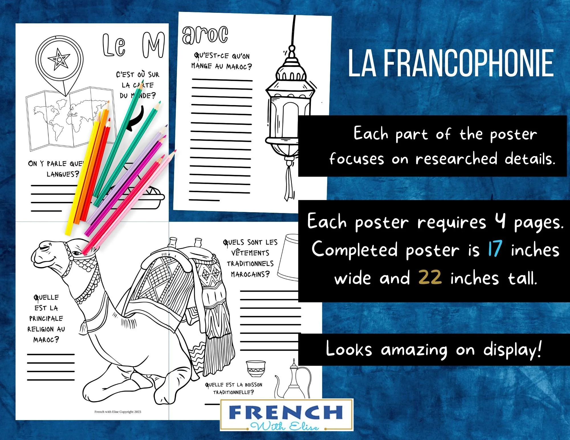 Unlocking La Francophonie: A Must-Have Interactive Poster Project for ...