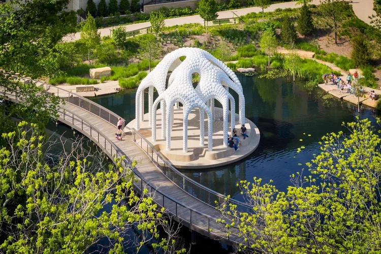Cary Park Public Art Pavilion Folly — MARC FORNES / THEVERYMANY