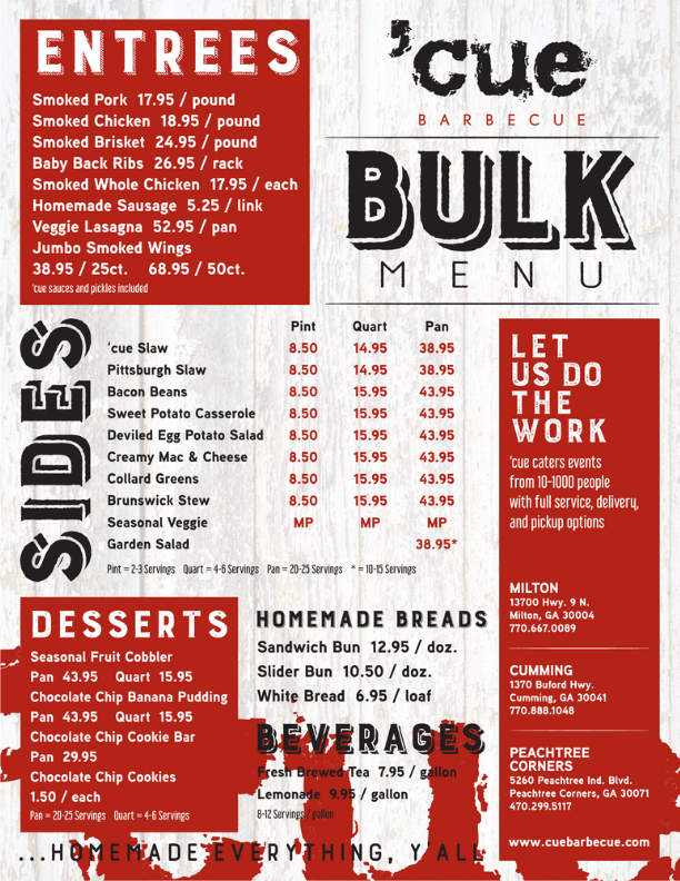 Catering — 'cue Barbecue