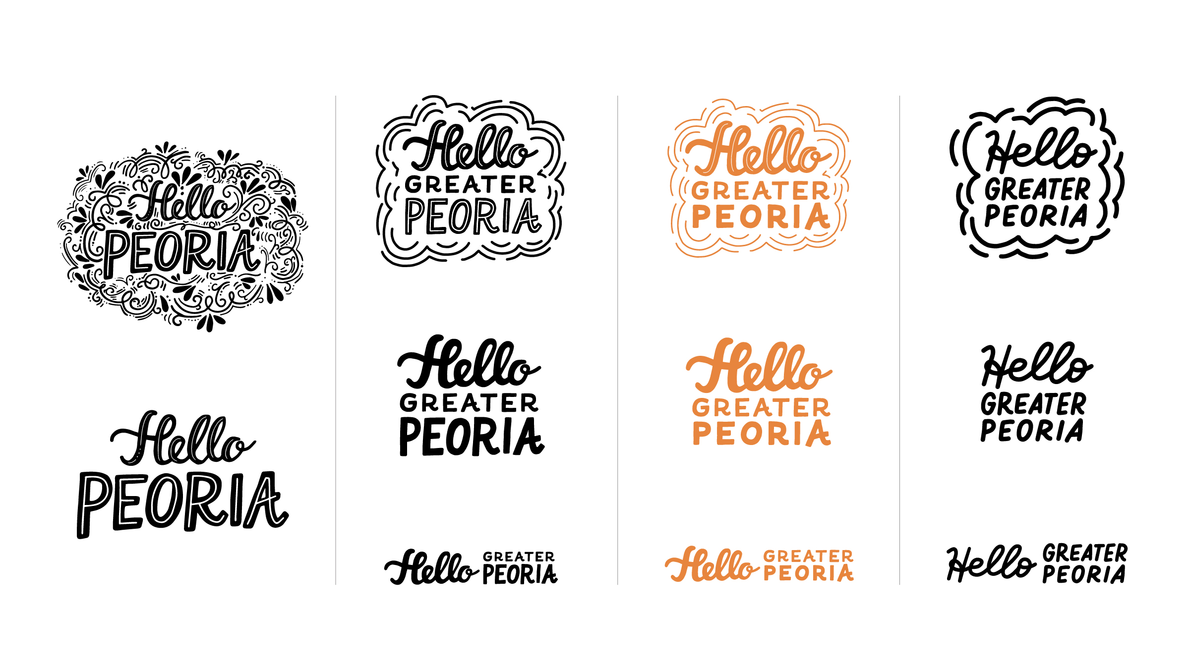 A Closer Look at the Evolution of Hello (Greater) Peoria — Lettering Works
