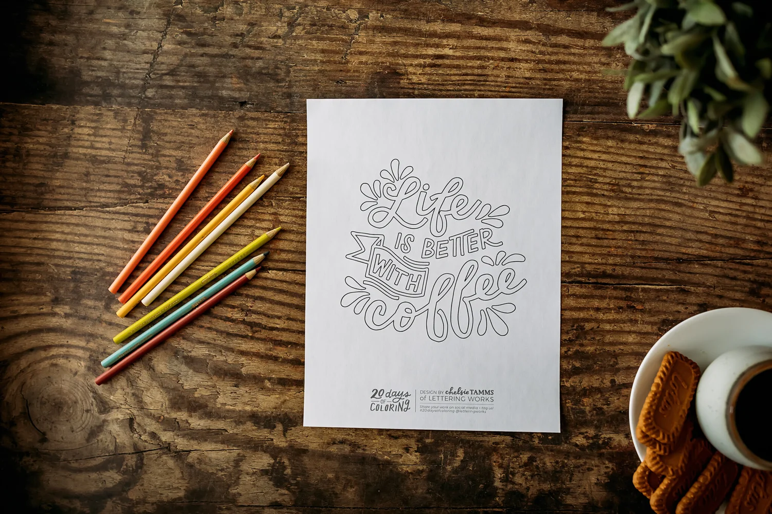 Coloring Page - Be Kind — Lettering Works