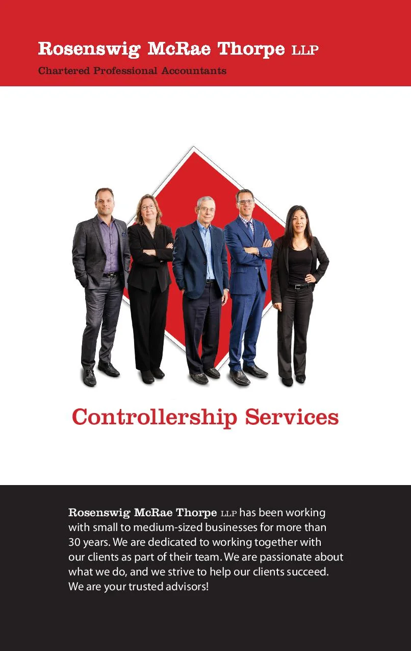 Controllership Brochure — RMR Rosenswig McRae Rosso LLP