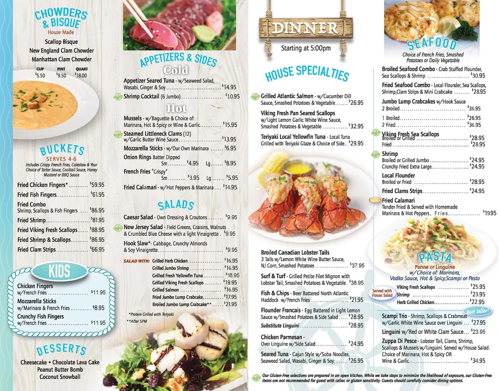 Viking Fresh Off the Hook — Menus