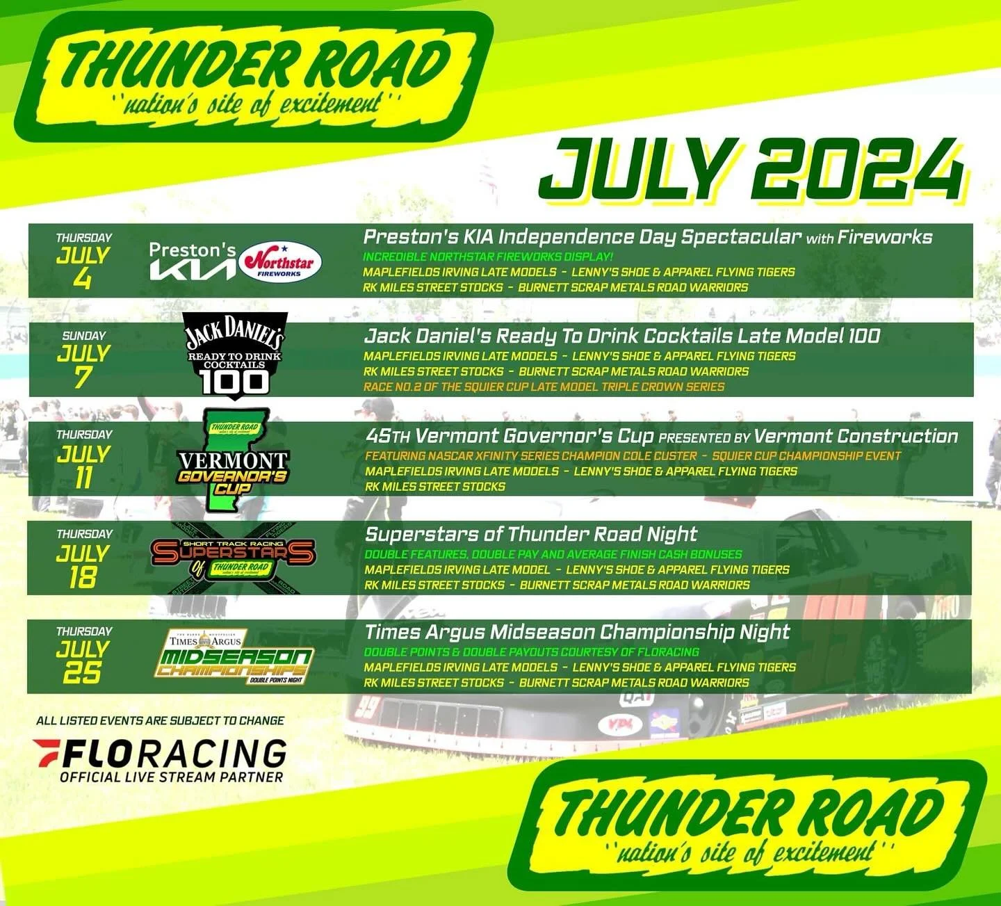 Forms — Thunder Road Speedbowl
