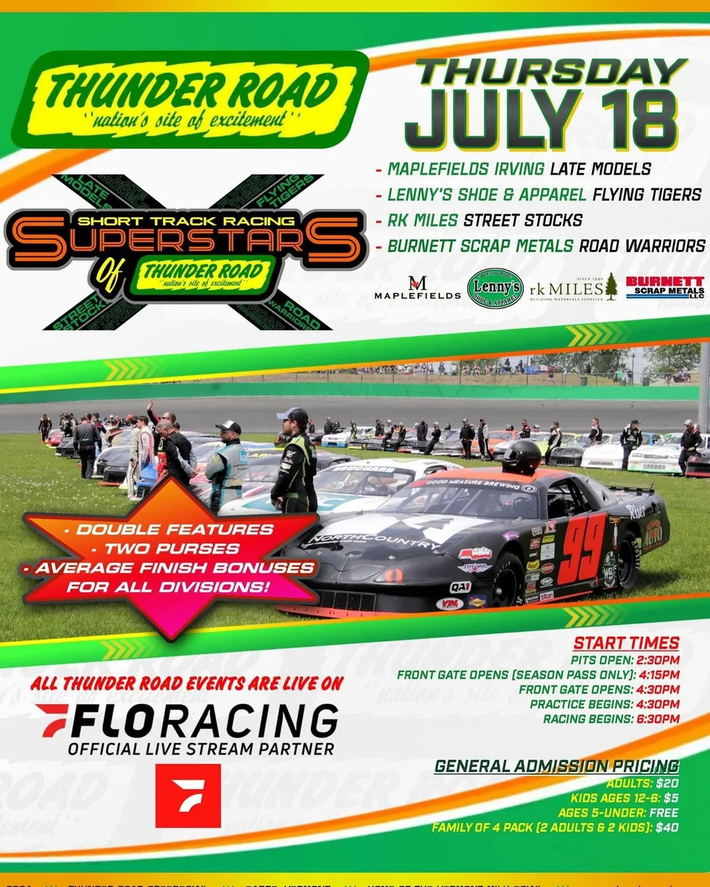 Forms — Thunder Road Speedbowl