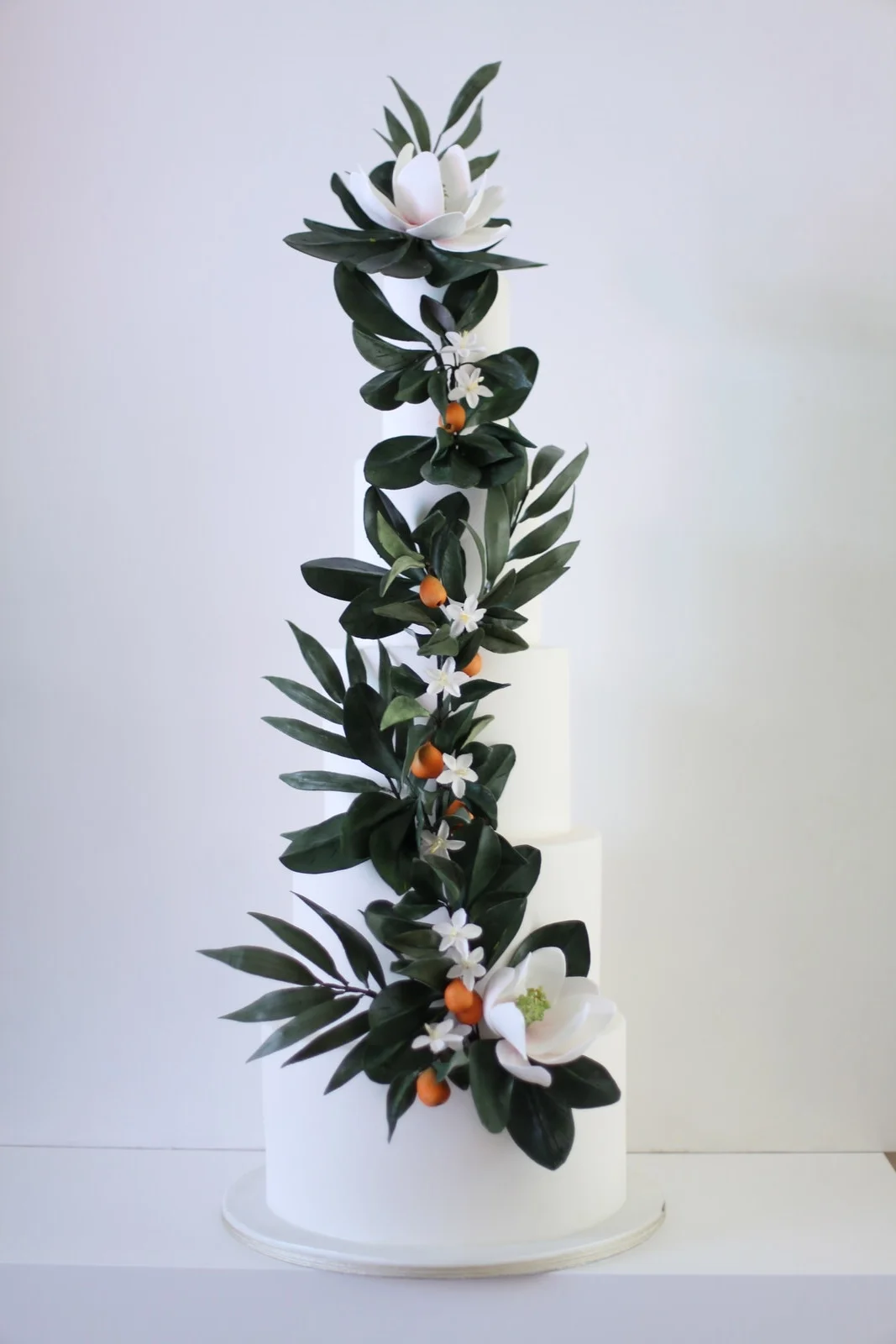 Botanical Style Wedding Cake