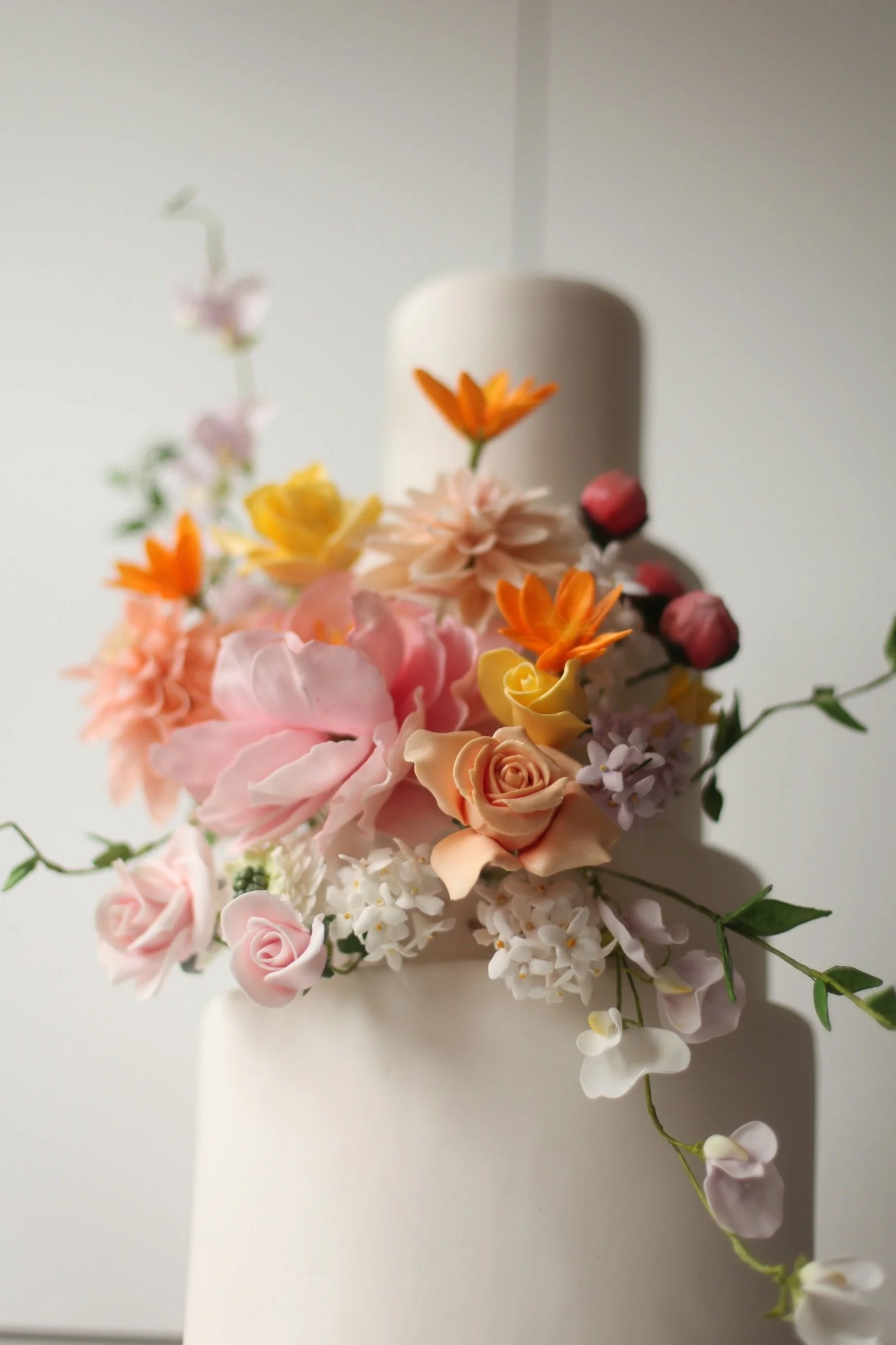 English Country Garden Wedding Cake