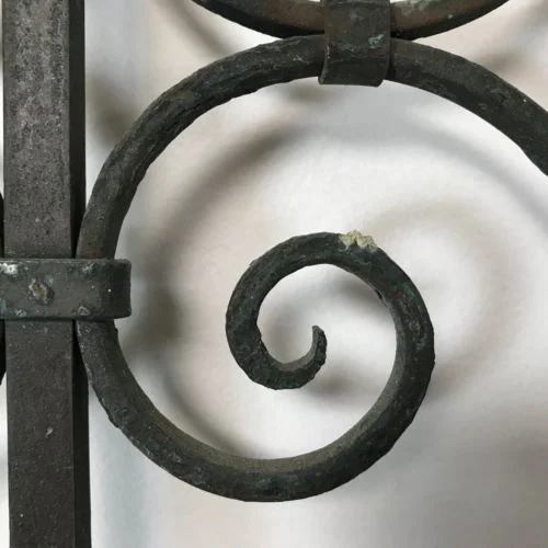 Forged Wrought Verdigris Copper Garden Gate Door — Ardesh