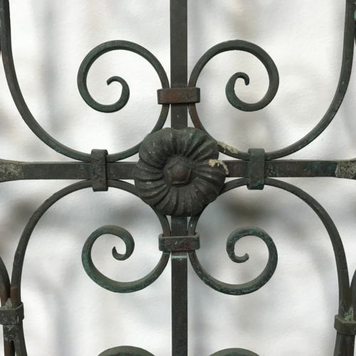 Forged Wrought Verdigris Copper Garden Gate Door — Ardesh