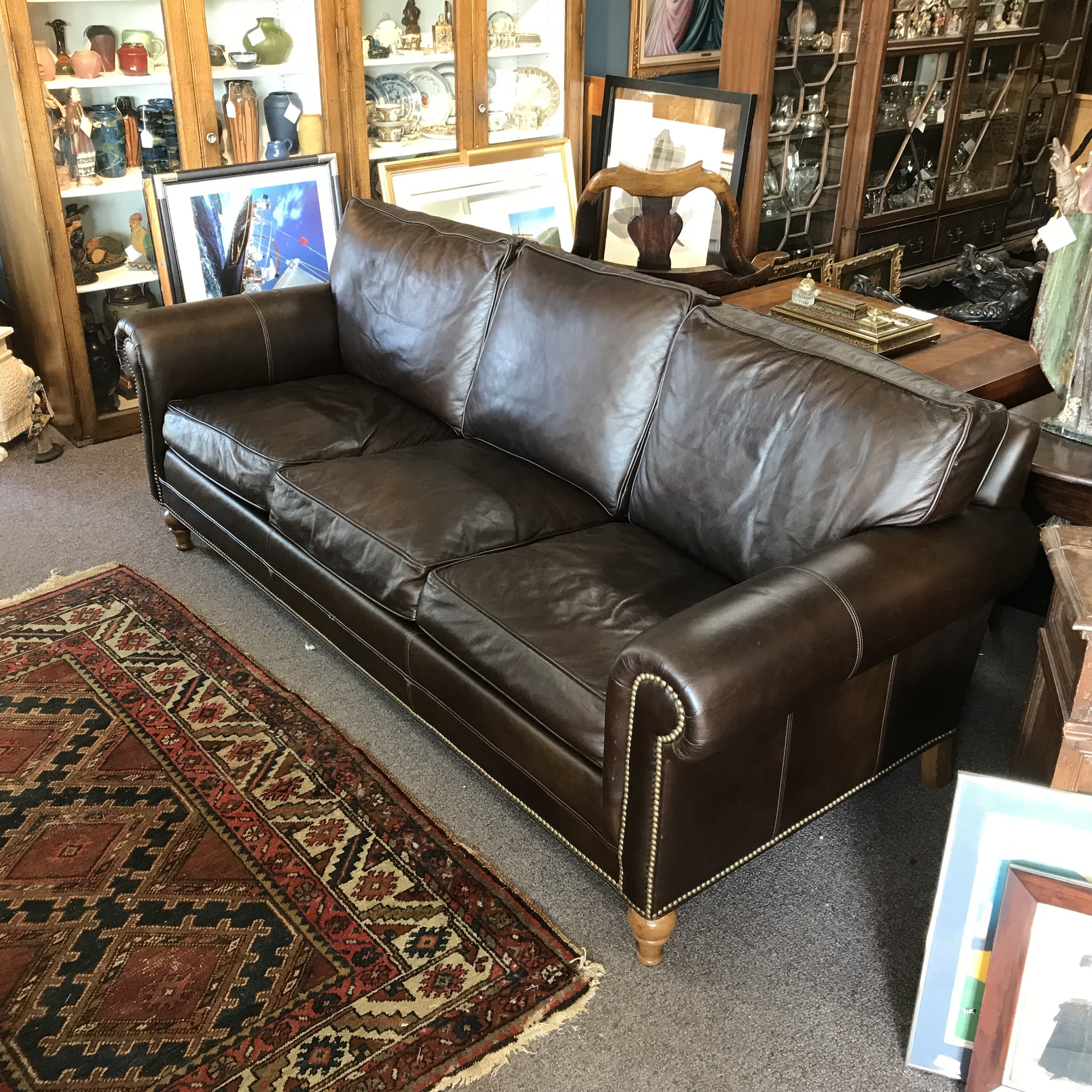Ethan Allen Leather Sofas