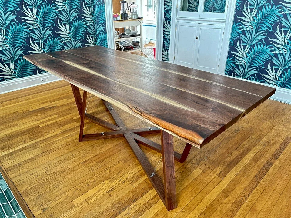 Walnut Tension Cable Dining Table — Sallie Plumley Studio- Custom ...