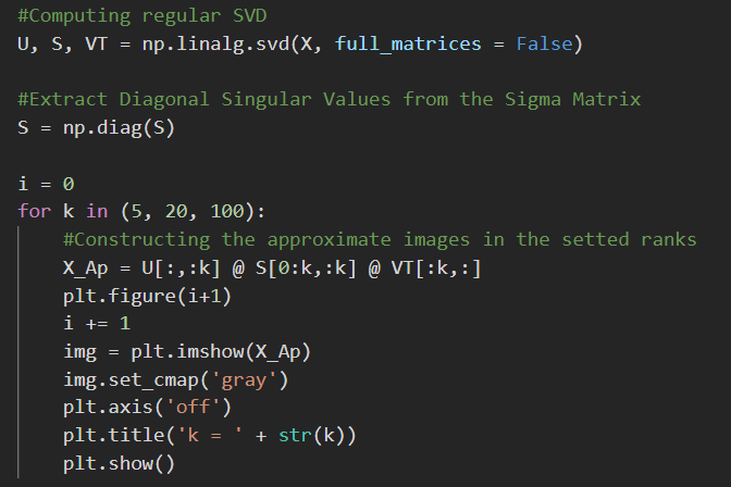 SVD Algorithm Tutorial in Python — Accel.AI