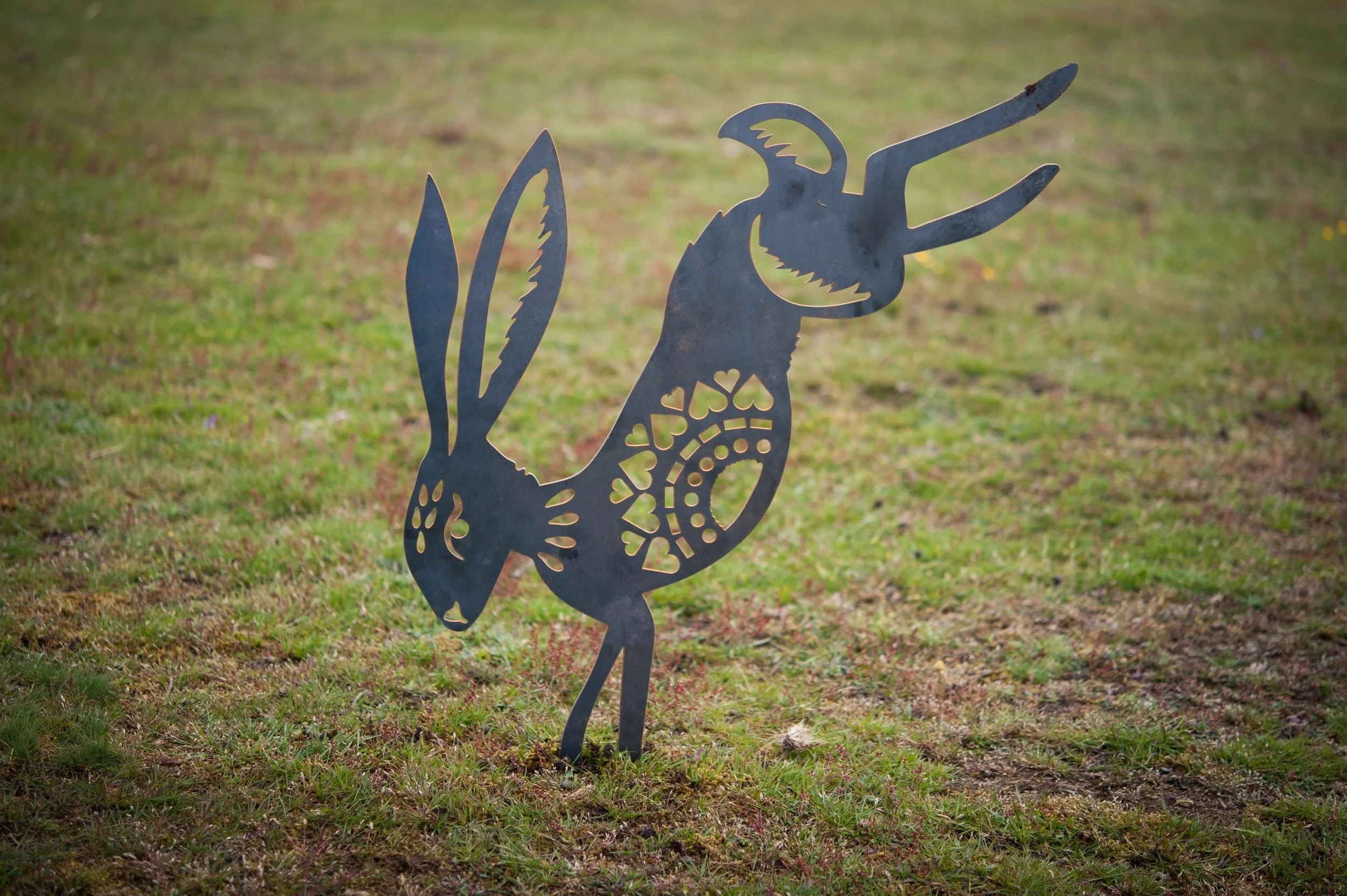 Boxing/Kicking Hare — Mr Fox's Garden-Decorative Art - Animals