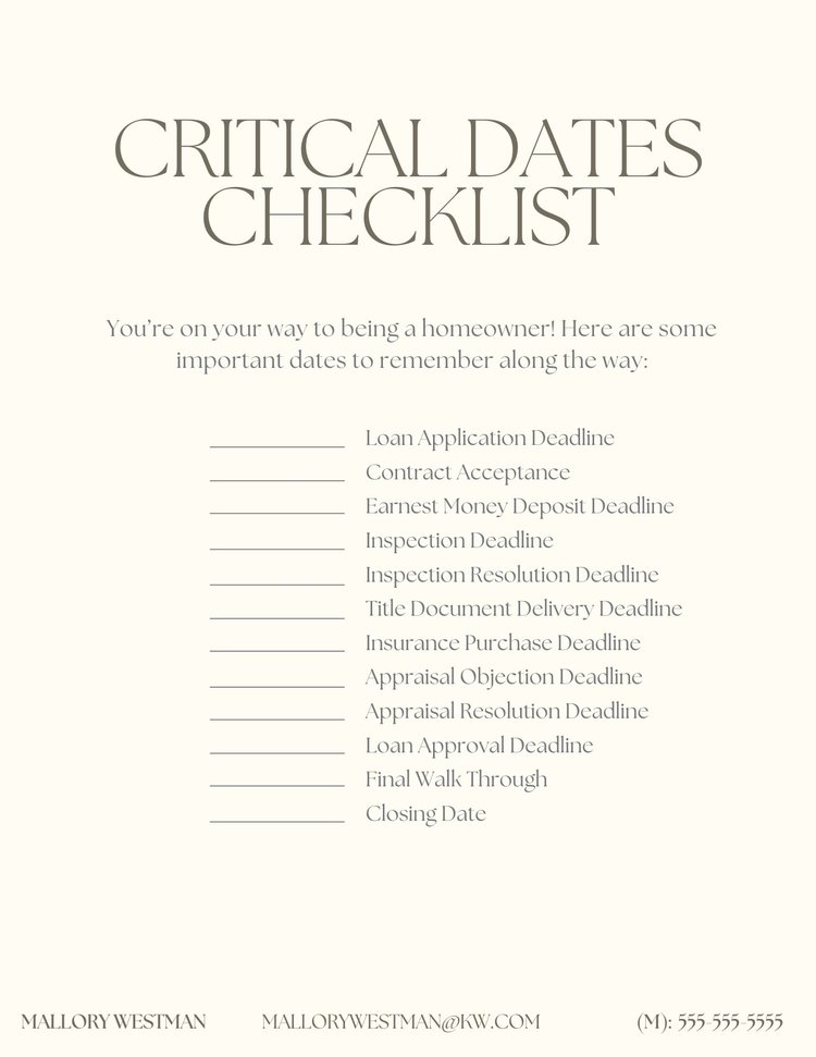 Buyer & Seller Checklists — Ladies of Real Estate