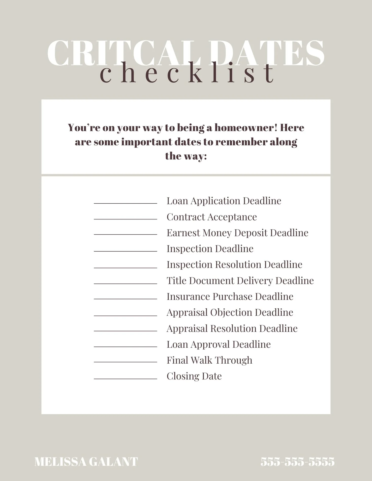 Buyer & Seller Checklists — Ladies of Real Estate